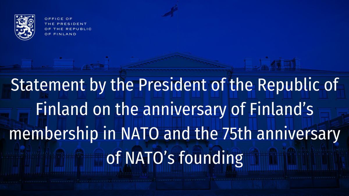 Statement by the President of the Republic of Finland on the ...