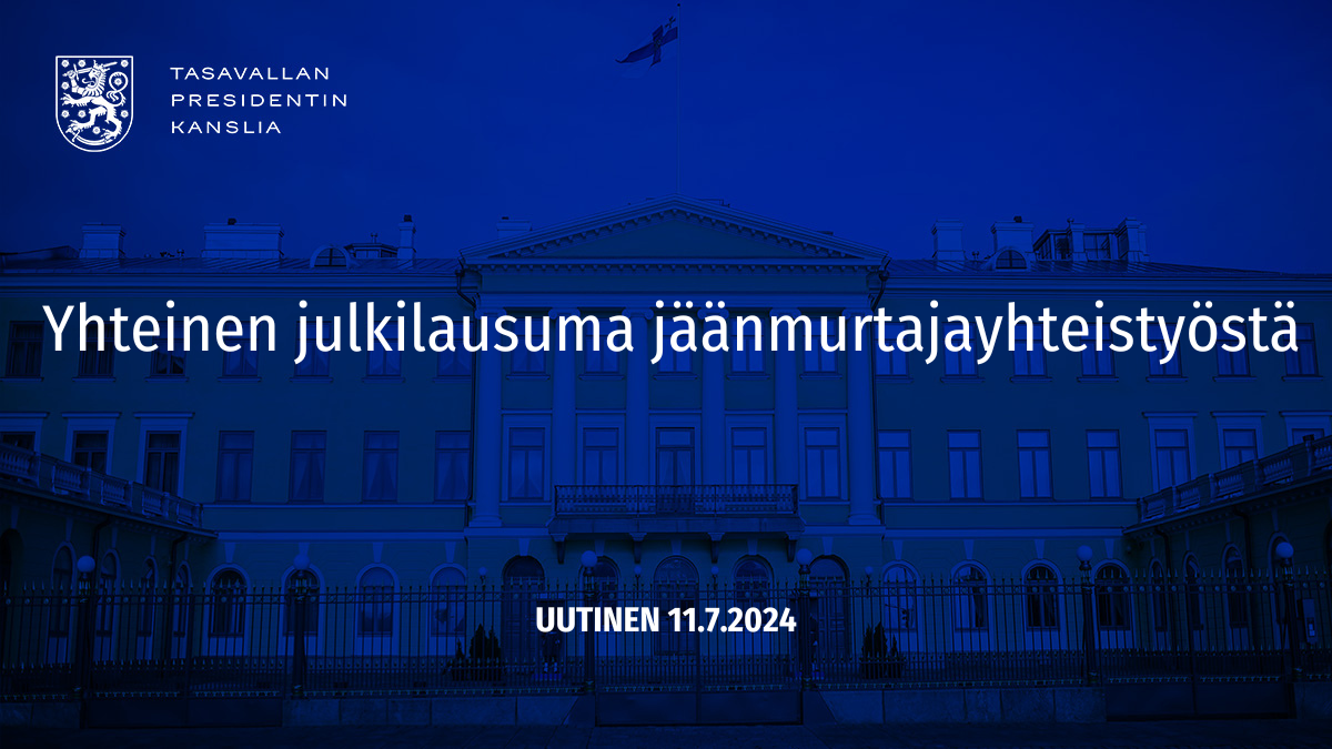 Kanadan, Suomen ja Yhdysvaltojen yhteinen julkilausuma ...