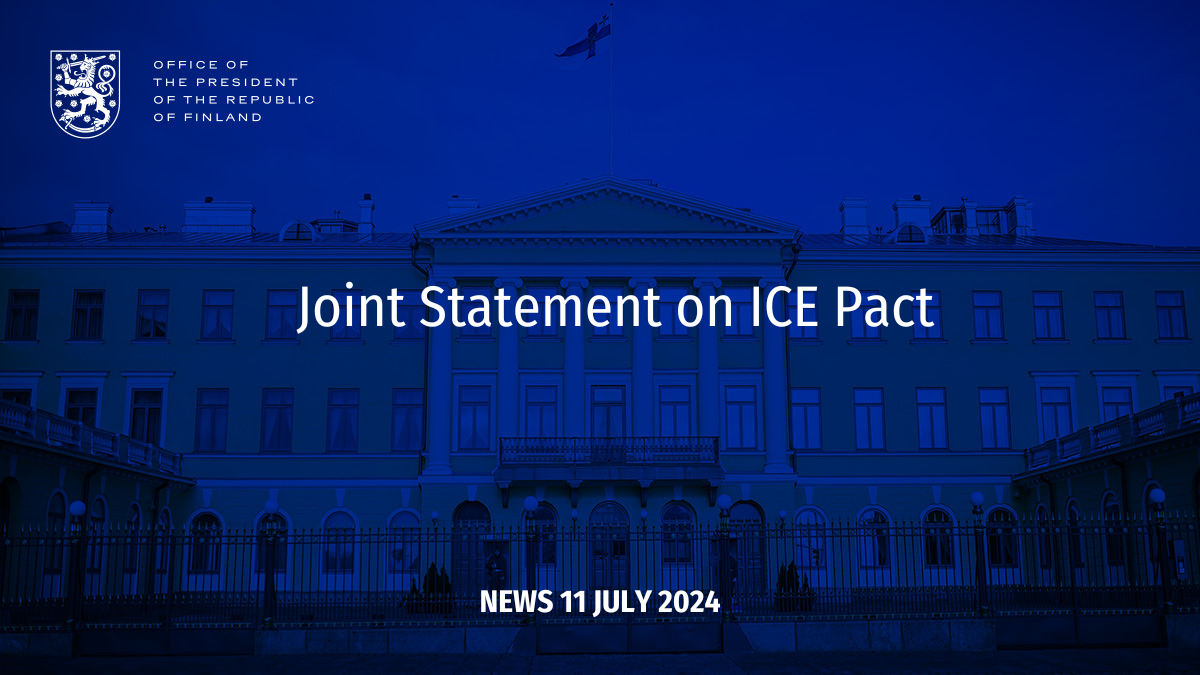 Joint Statement on ICE Pact - Presidentti