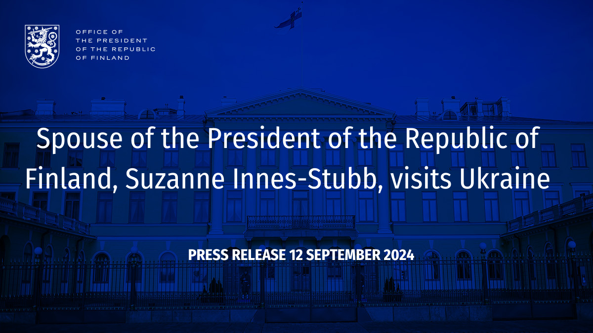 Spouse of the President of the Republic of Finland, Suzanne Innes-Stubb ...