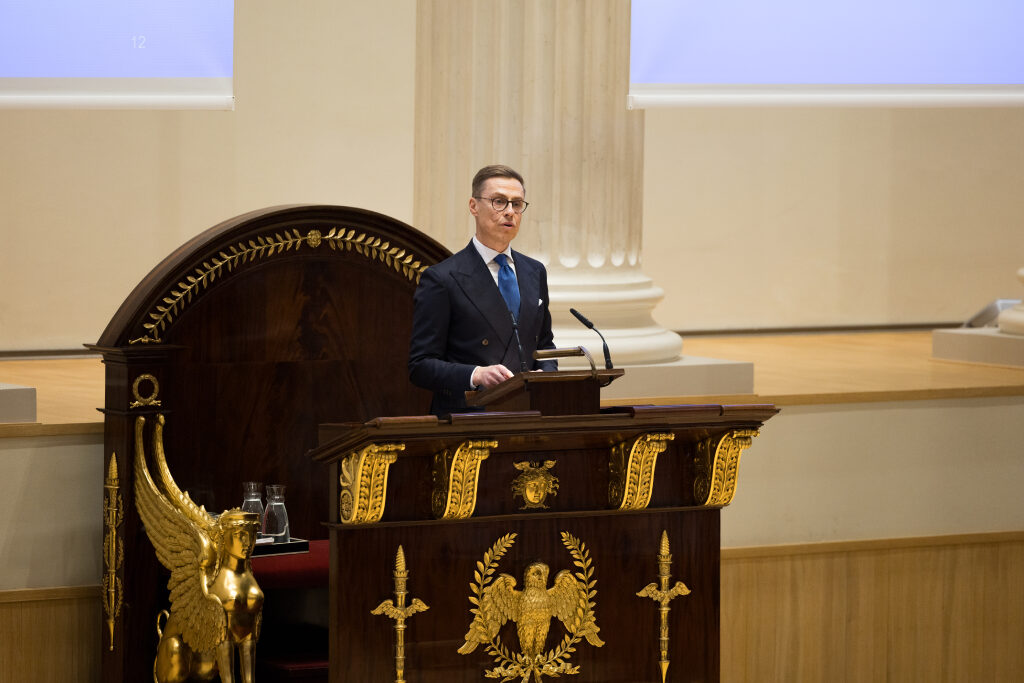 Address by President of the Republic of Finland Alexander Stubb at the ...