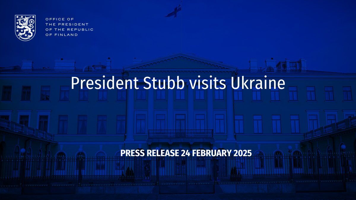 President Stubb visits Ukraine - Presidentti