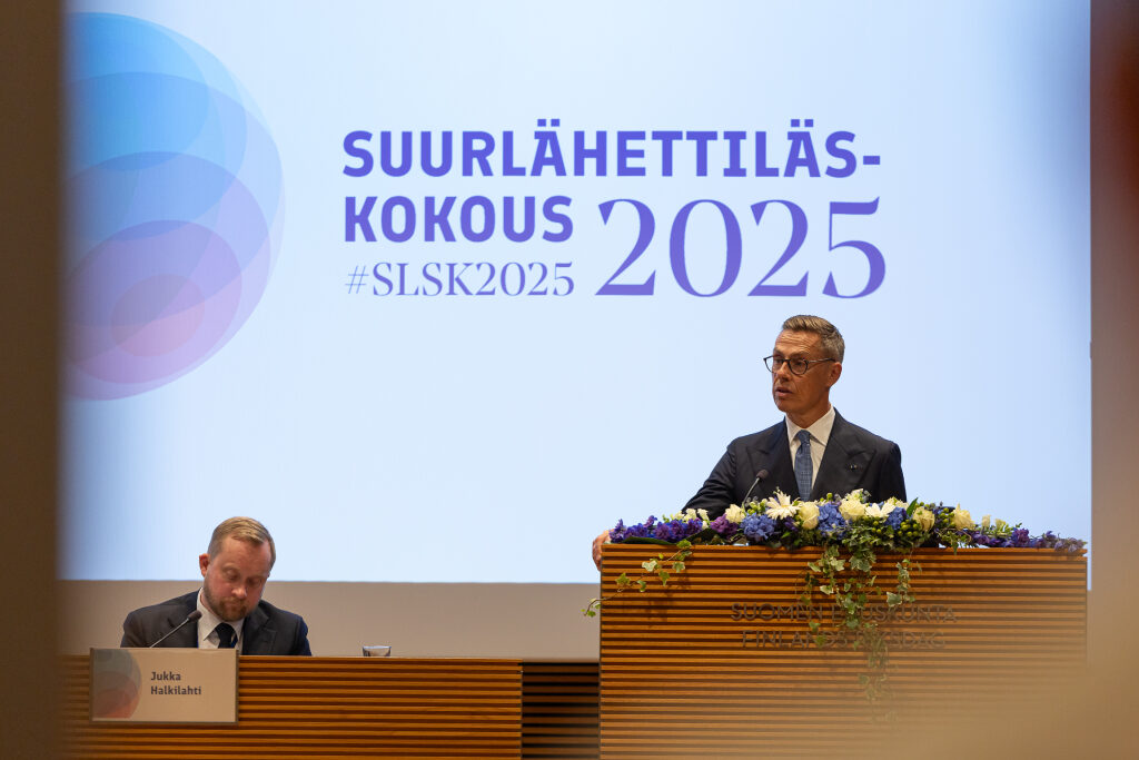 Tasavallan presidentti Alexander Stubbin puhe suurlähettiläskokouksessa Helsingissä 26.8.2025 ...