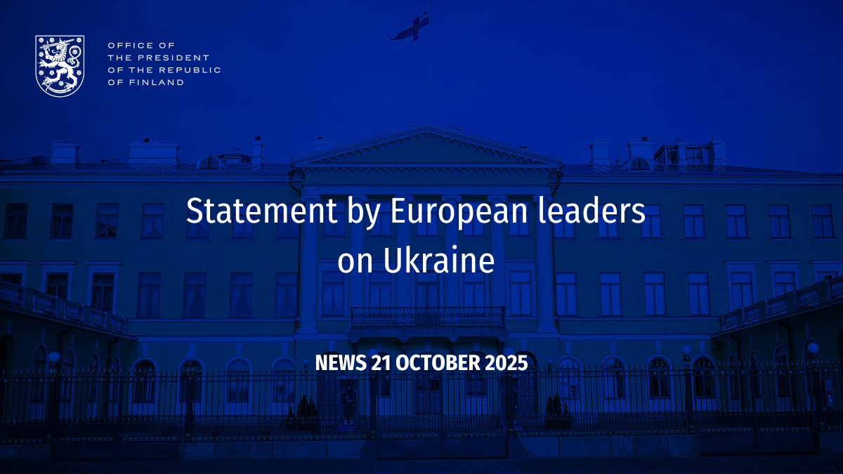 Statement by European leaders on Ukraine - Presidentti