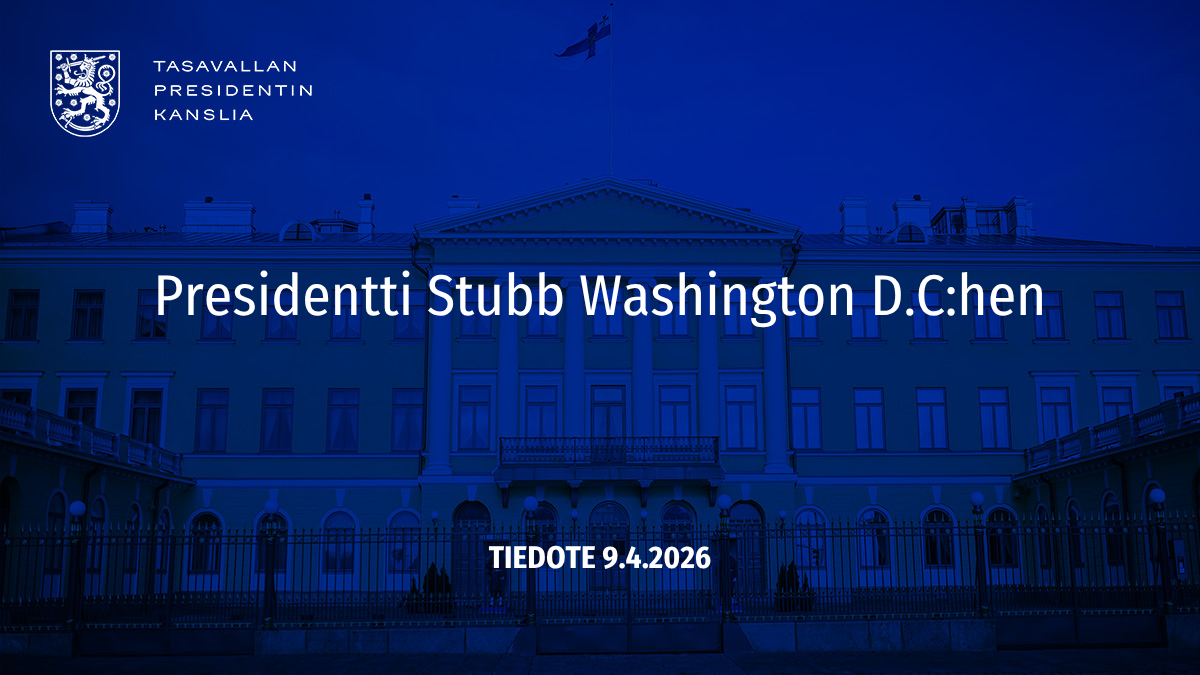 Presidentti Stubb Washington D.C:hen - Presidentti